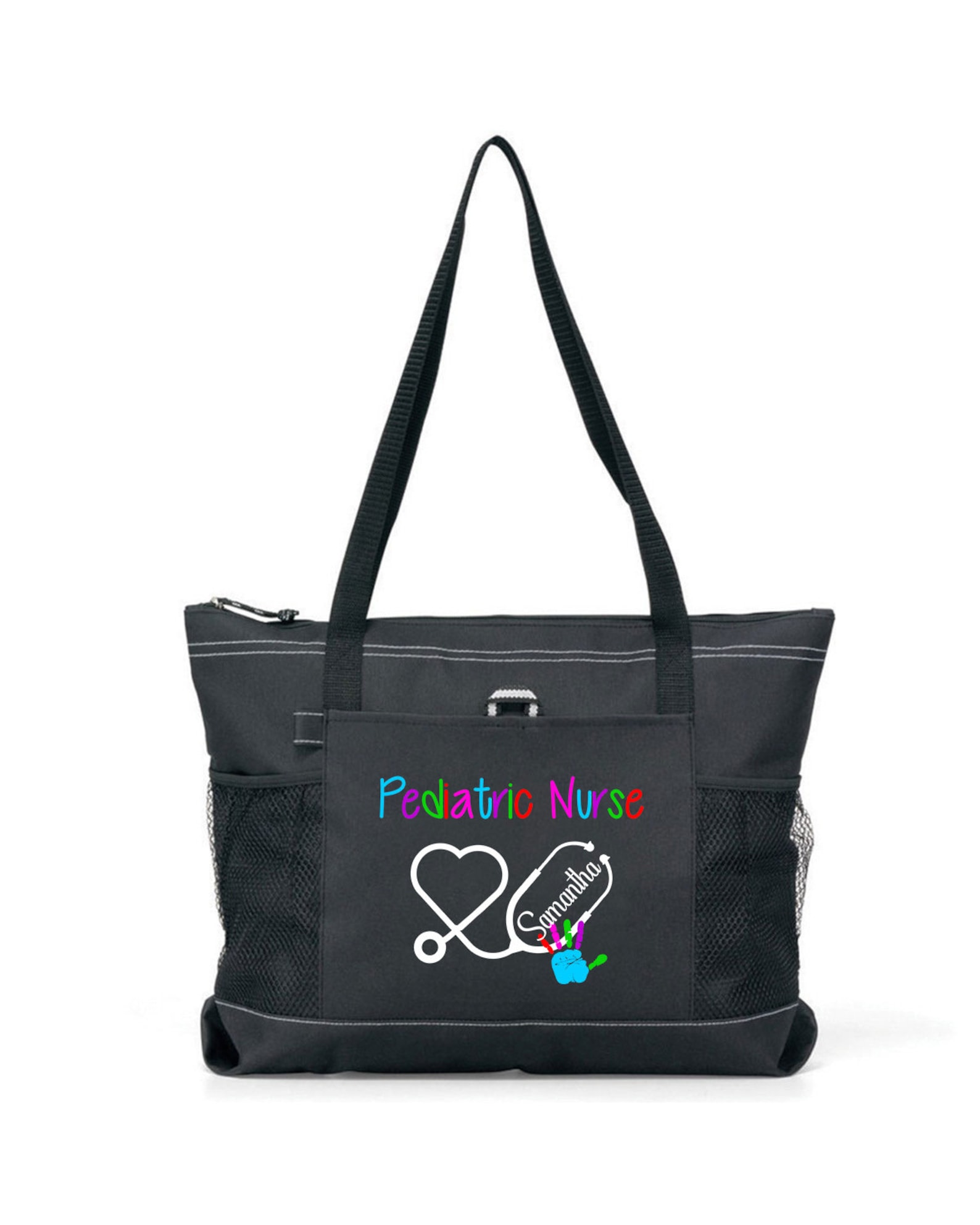 Personalized Pediatric Nurse Tote Bag Available in 7 Colors - Etsy