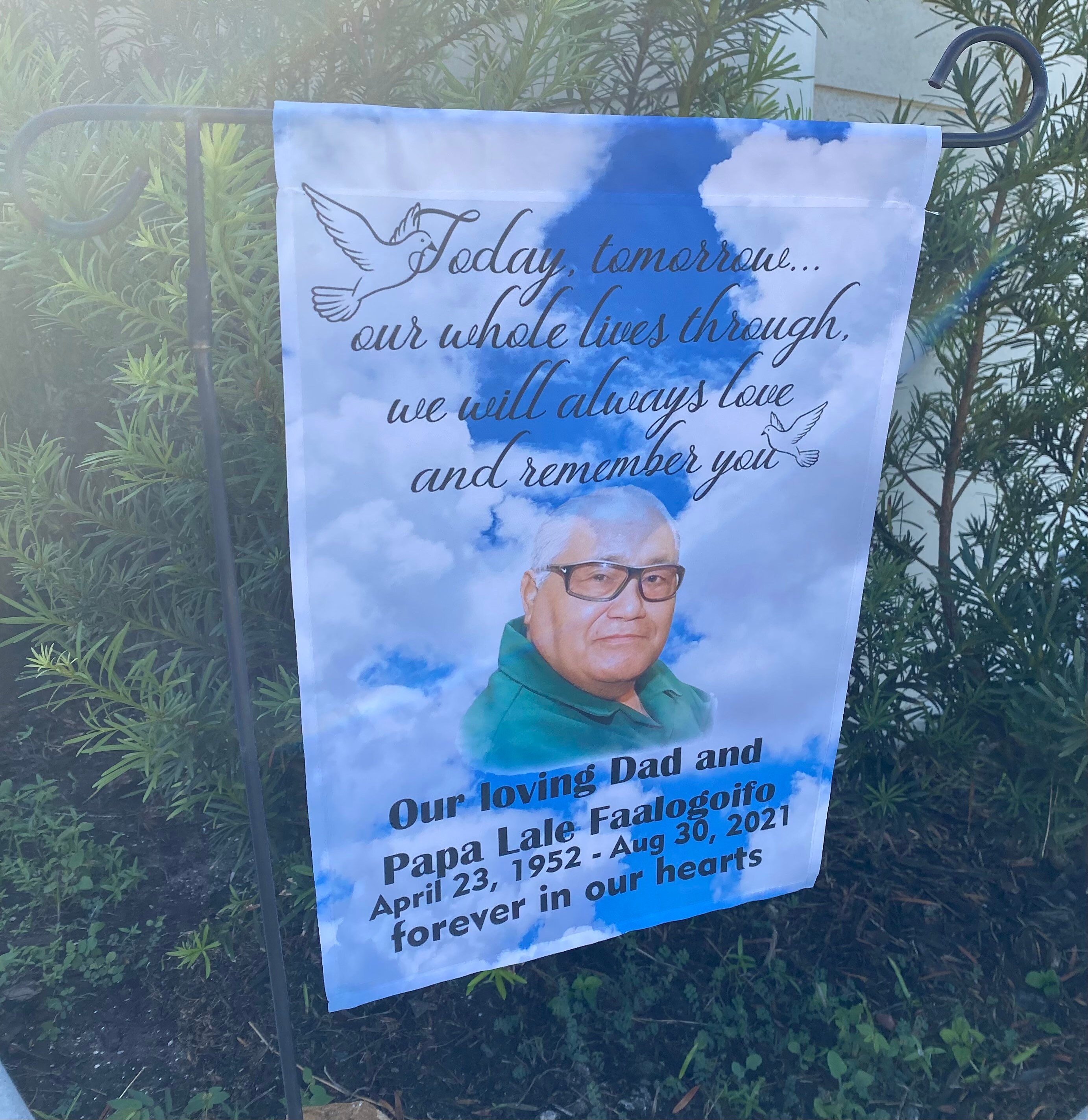 Personalized in Loving Memory Yard Flag - Etsy