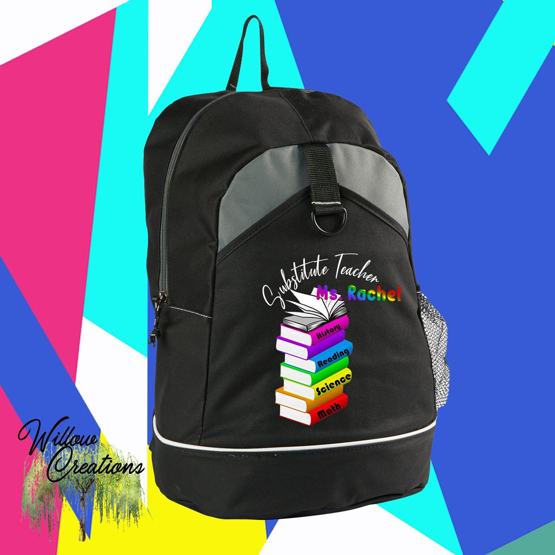 Personalized Substitute Teacher, Canyon Backpack - Etsy