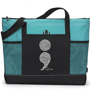 Personalized Semi- Colon, Mental Health Awareness Tote Bag, Available ...