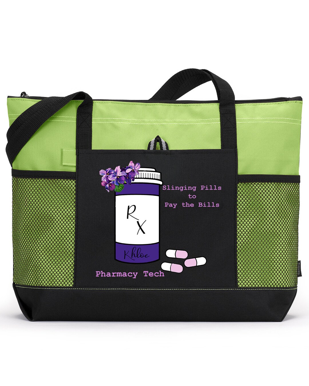 Personalized Pharmacy Tech Tote Bag , Available in 7 Colors - Etsy