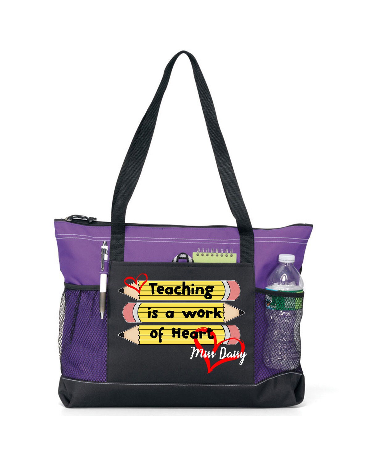 Personalized Teaching is a Work of Heart Tote Bag Available | Etsy