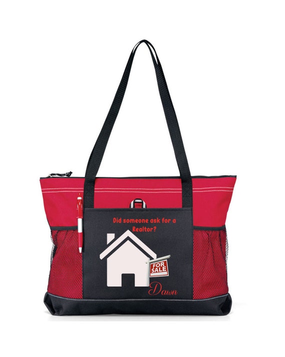 Personalized Realtor Tote Bag Available in 7 Colors - Etsy