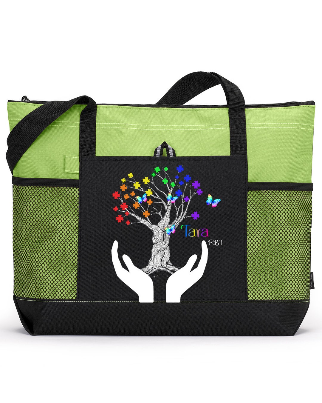 Personalized RBT Puzzle Piece Tree Tote Bag, Available in 7 Colors - Etsy