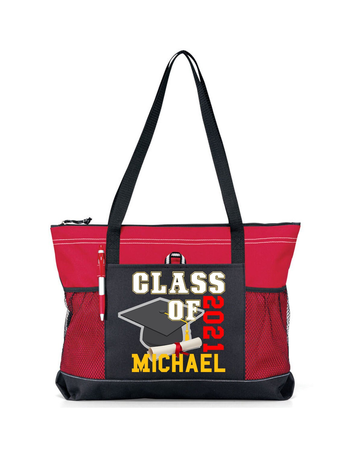 Personalized Graduate Class of 2021 Tote Bag Available in 7 | Etsy