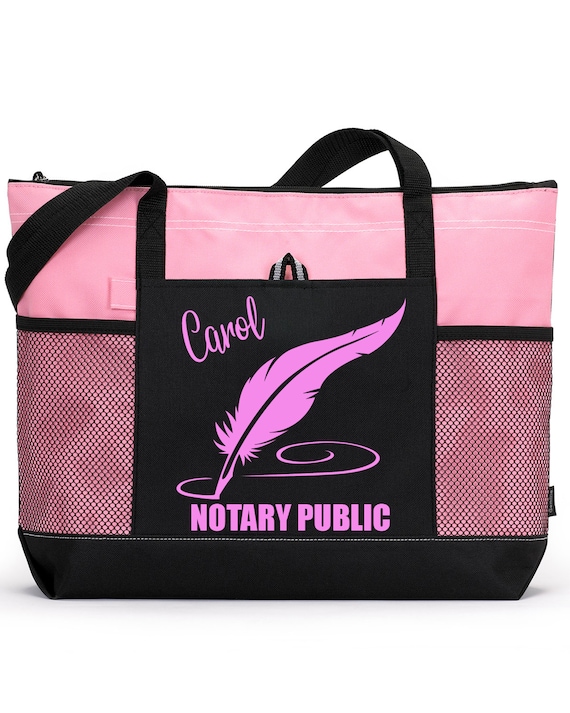 Personalized Notary Public Feather Tote Bag Available in 7 - Etsy