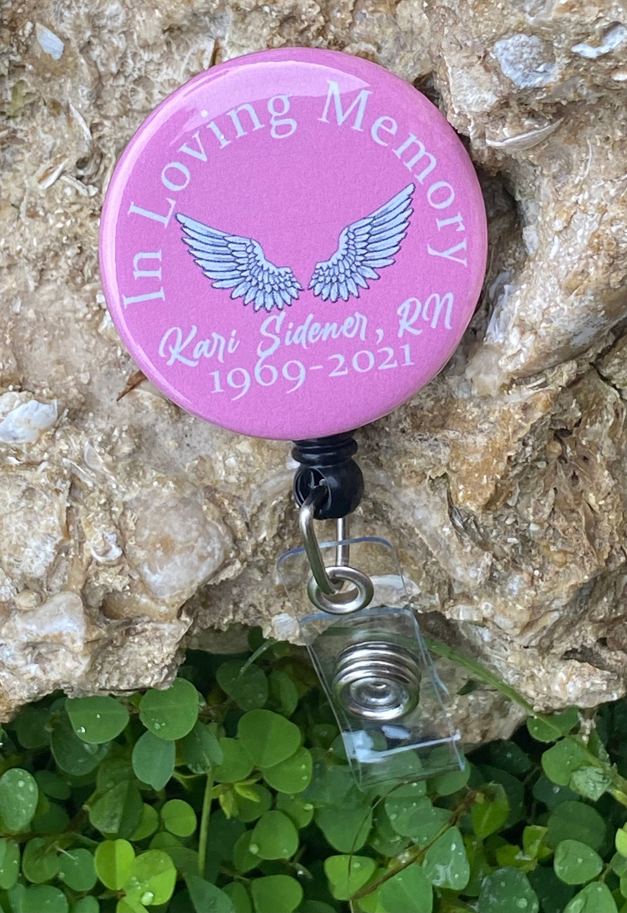 Personalized in Loving Memory Retractable Badge Reel Belt or - Etsy