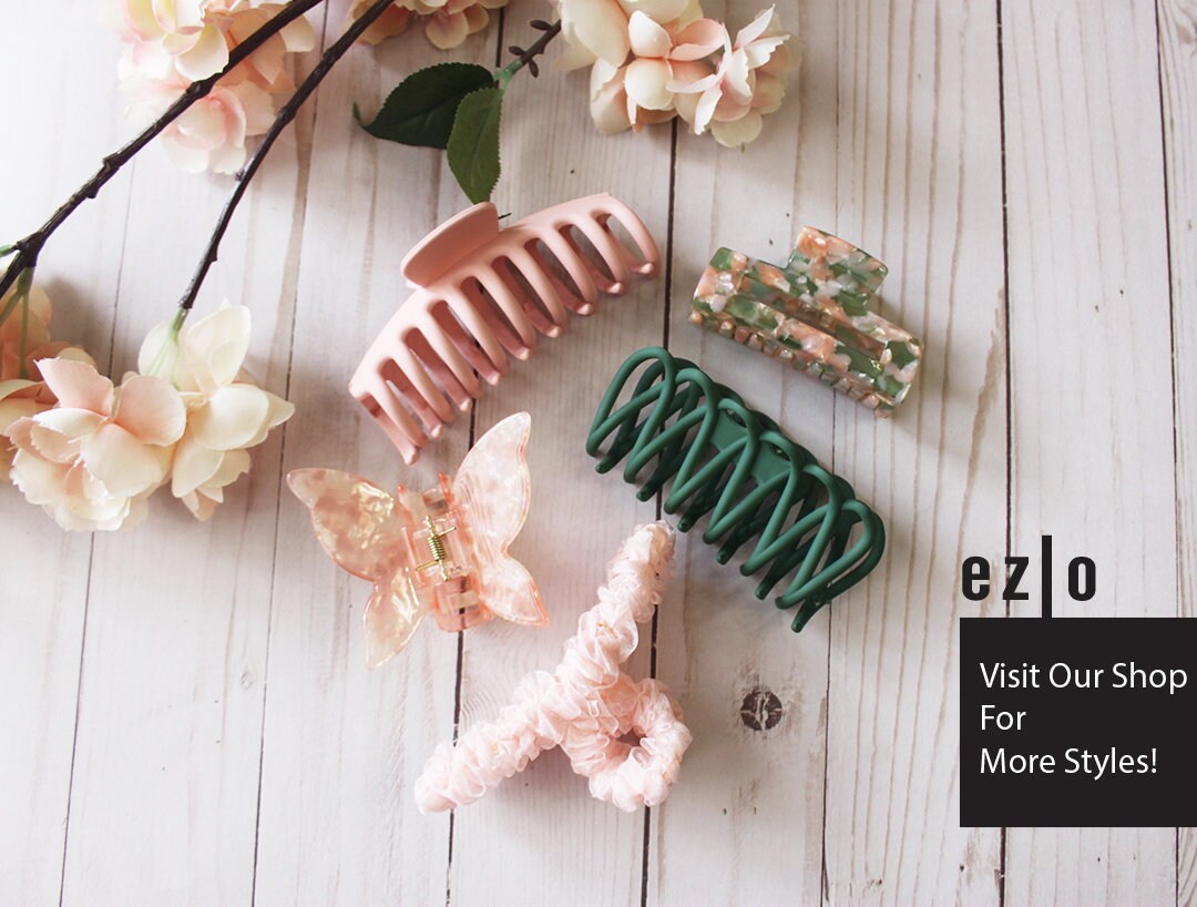 5 PACK Hair Clips Hair Claw Acrylic Hair Clip Matte Hair - Etsy
