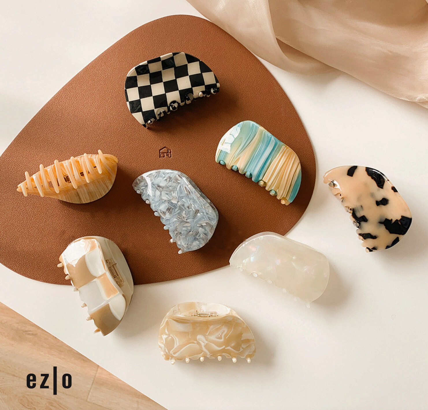 Marble Hair Claw Acrylic Hair Claw Hair Clips Fashion Women | Etsy