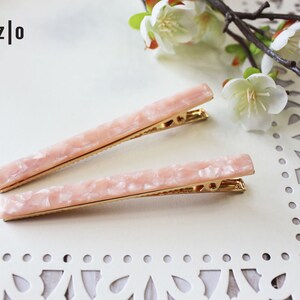 2 Pcs of Marble Hair Clips, Hair Pin, Hair Accessories, Modern Hair ...