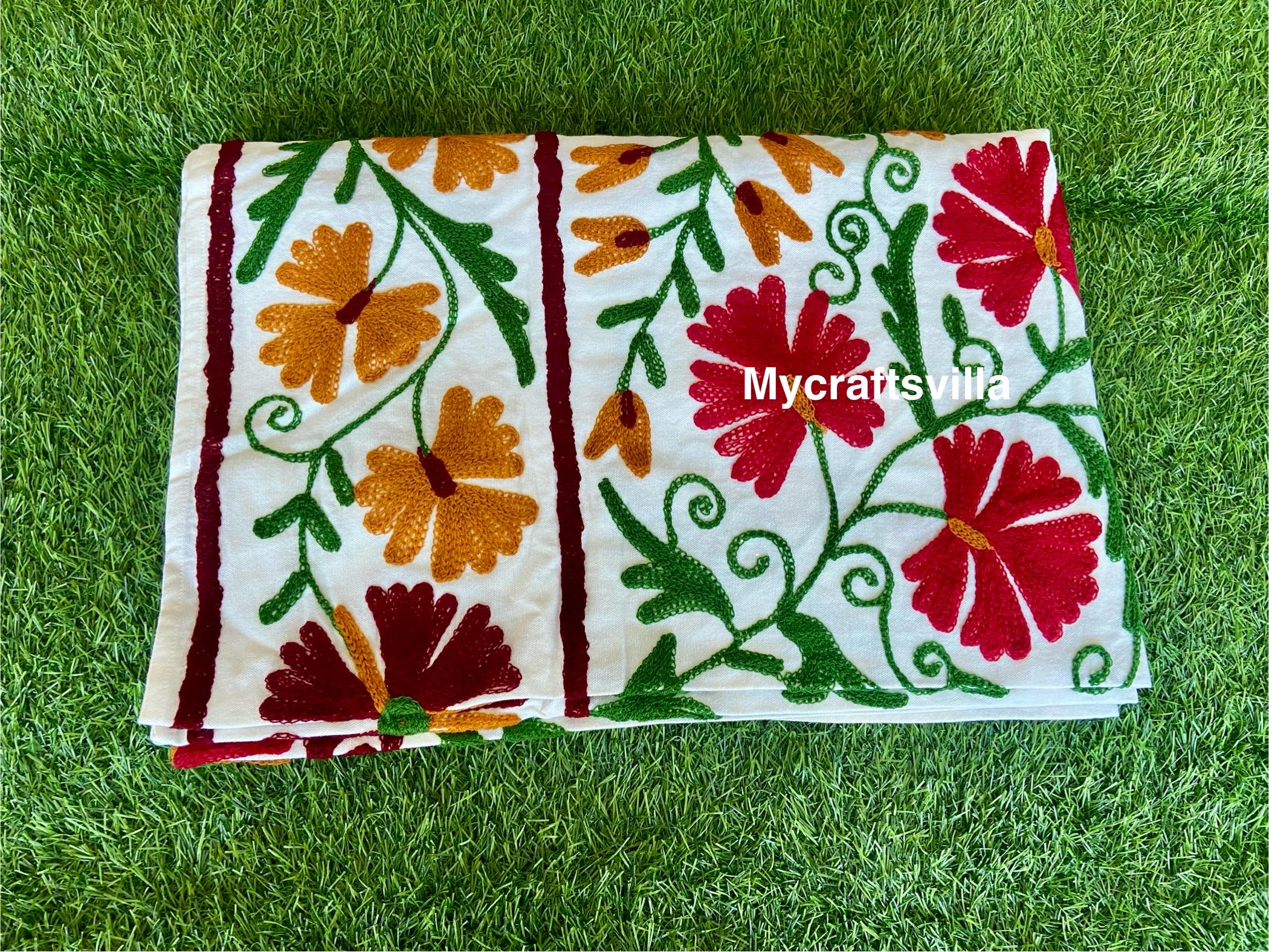 Suzani Embroidery Quilt , Suzani Wall Hanging, Suzani Throw , Suzani ...