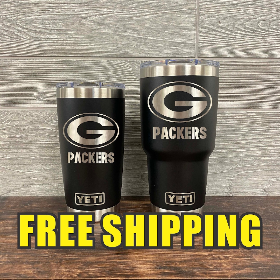 Green Bay Packers Personalized Custom Engraved Tumbler Cup - YETI 20oz ...