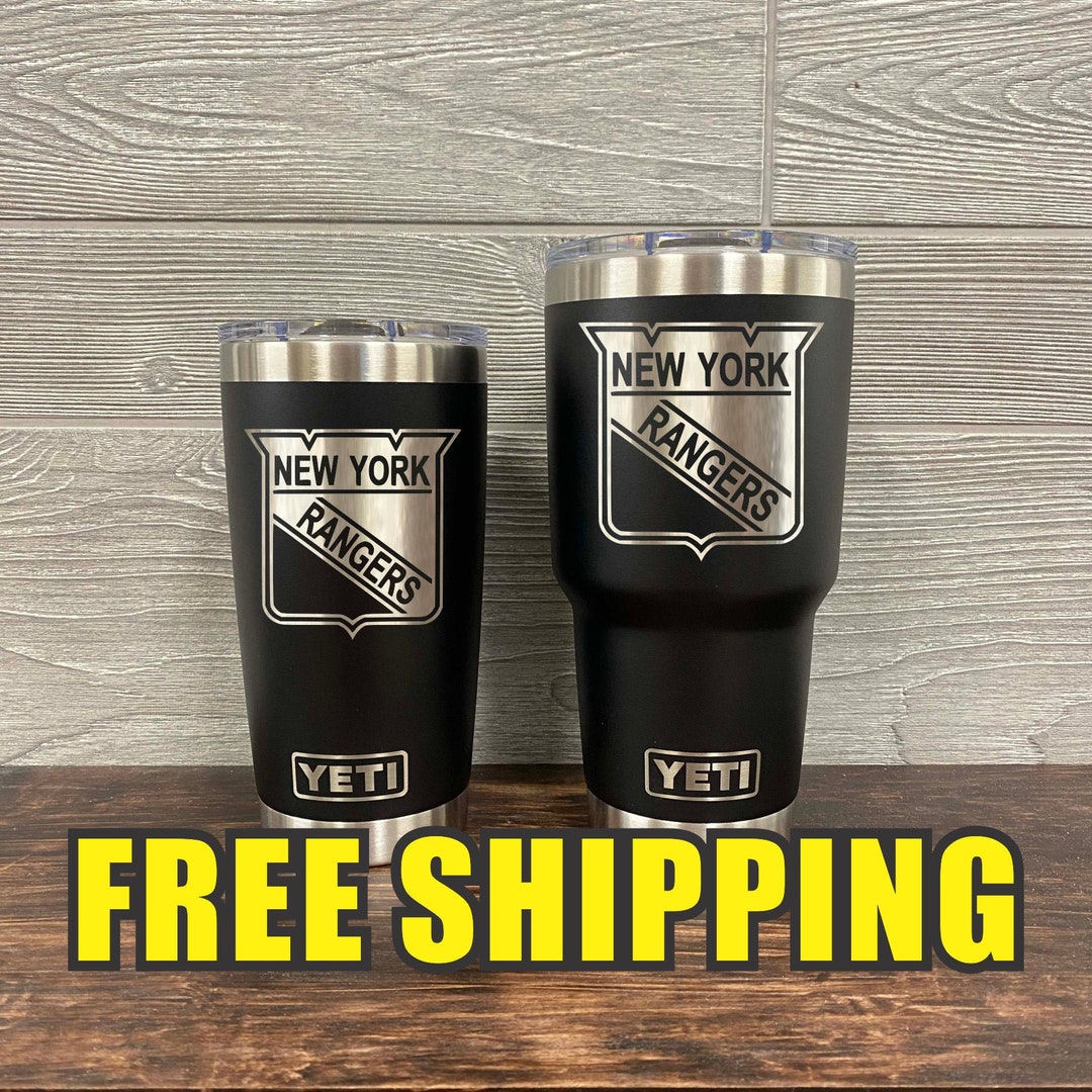 New York Rangers Personalized Custom Engraved Tumbler Cup - YETI 20oz ...