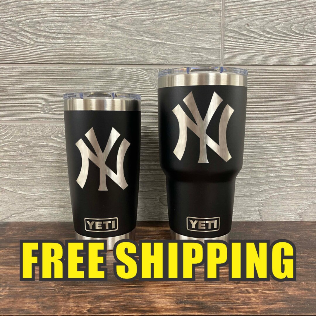 New York Yankees Personalized Custom Engraved Tumbler Cup - YETI 20oz ...