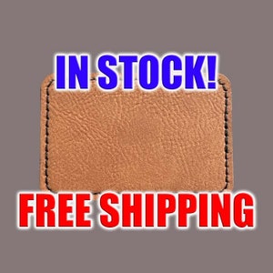 Set of 5 Blank Rawhide Laserable Leatherette Rectangle Patch With ...