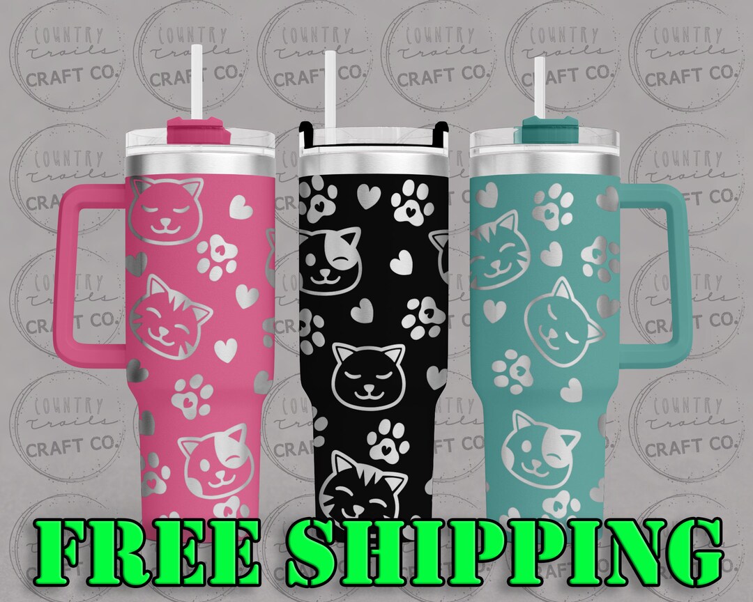 40oz Cats Dupe Tumbler Gift 242 - Etsy