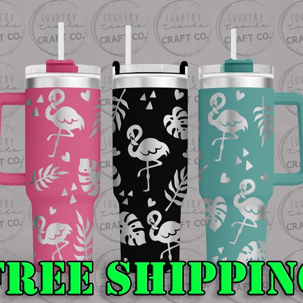 Stanley Flamingo 40oz Tumbler - Etsy