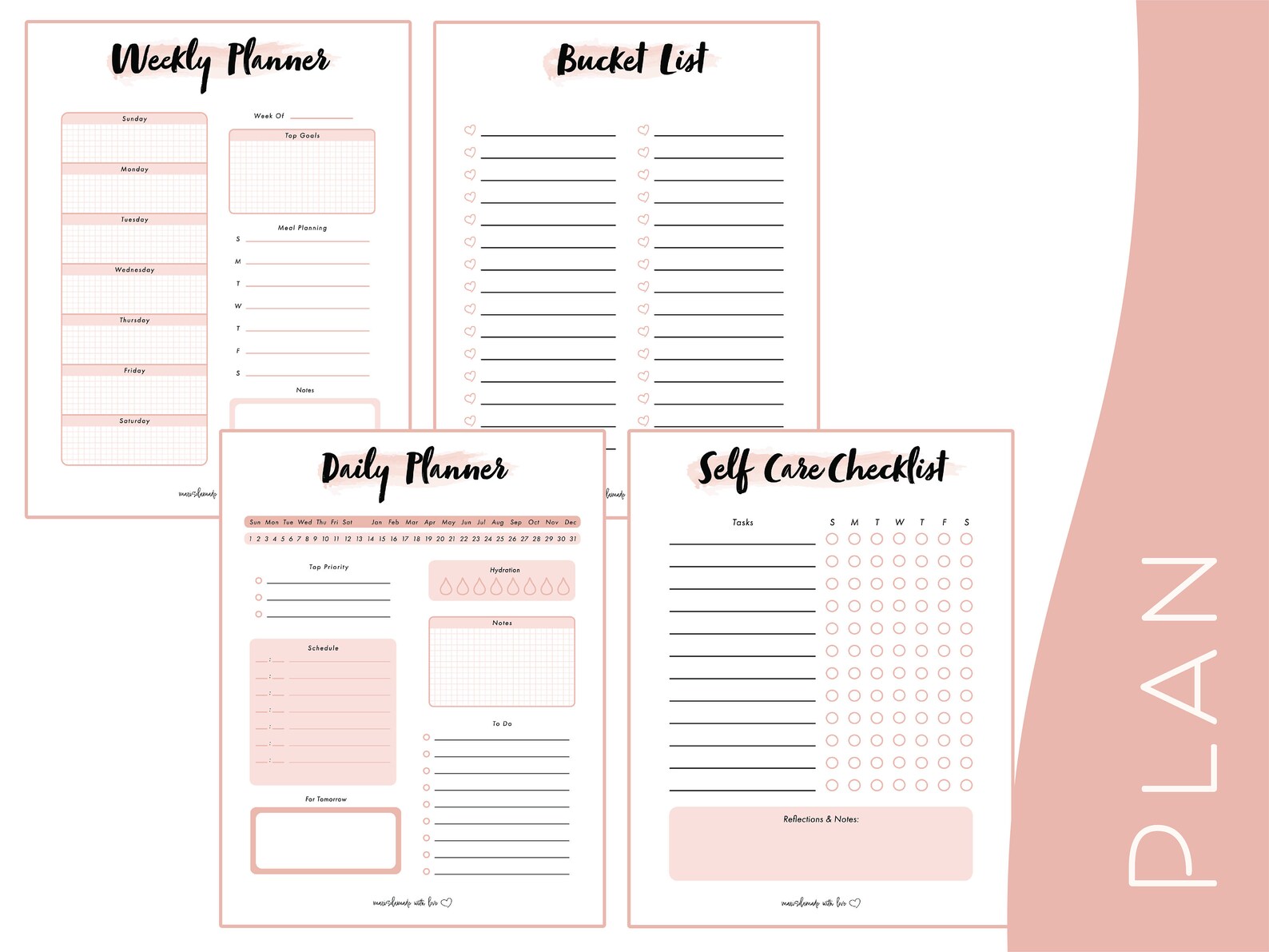 SELF CARE PLANNER, Self Care Wellness Journal, Self Care Planner, Sleep ...