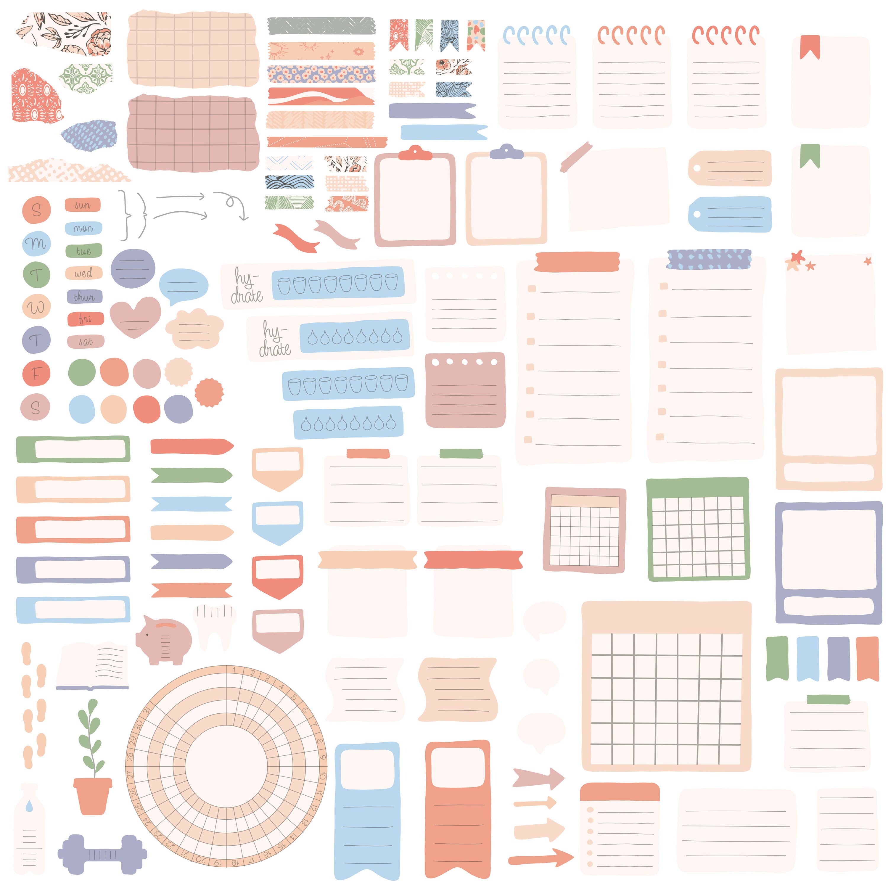 139+ DIGITAL BULLET JOURNAL Boho Organizational Digital Planner ...