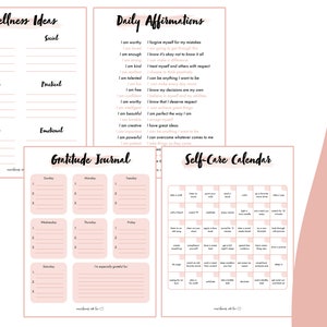 SELF CARE PLANNER, Self Care Wellness Journal, Self Care Planner, Sleep ...