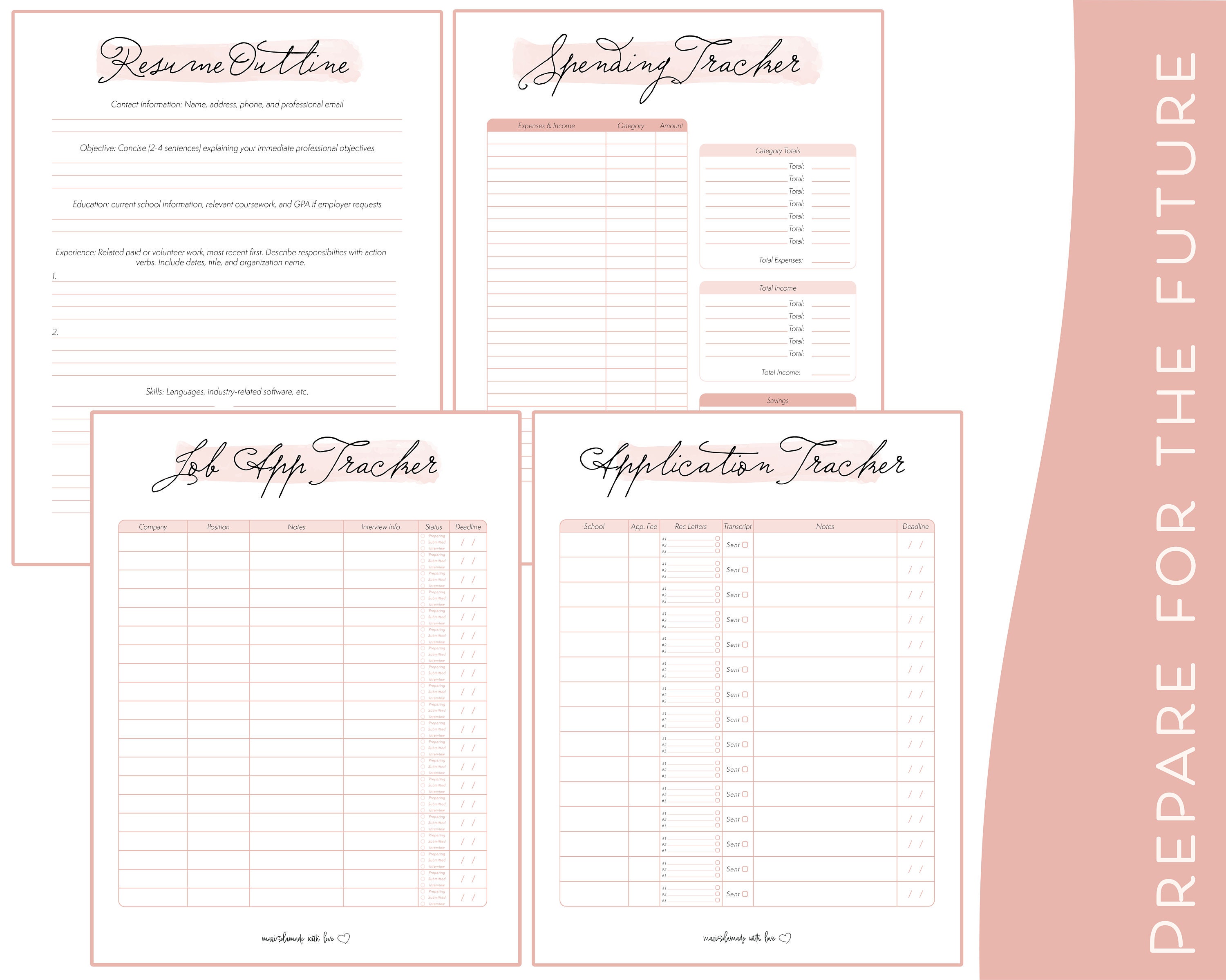 STUDENT PLANNER, College Planner, High School Planner, Weekly Journal ...