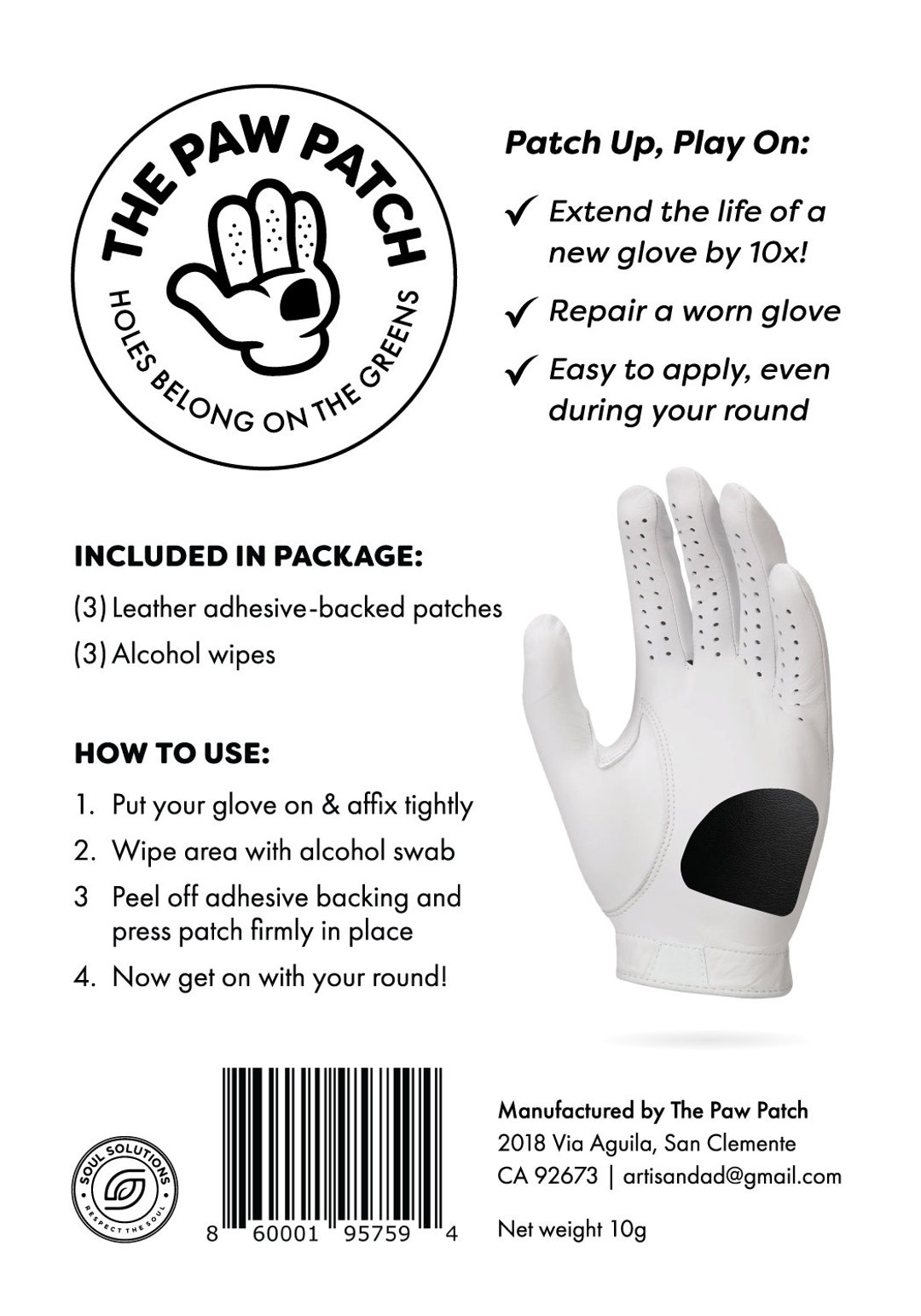 Golf Glove Repair Kit by PAW PATCH - Etsy