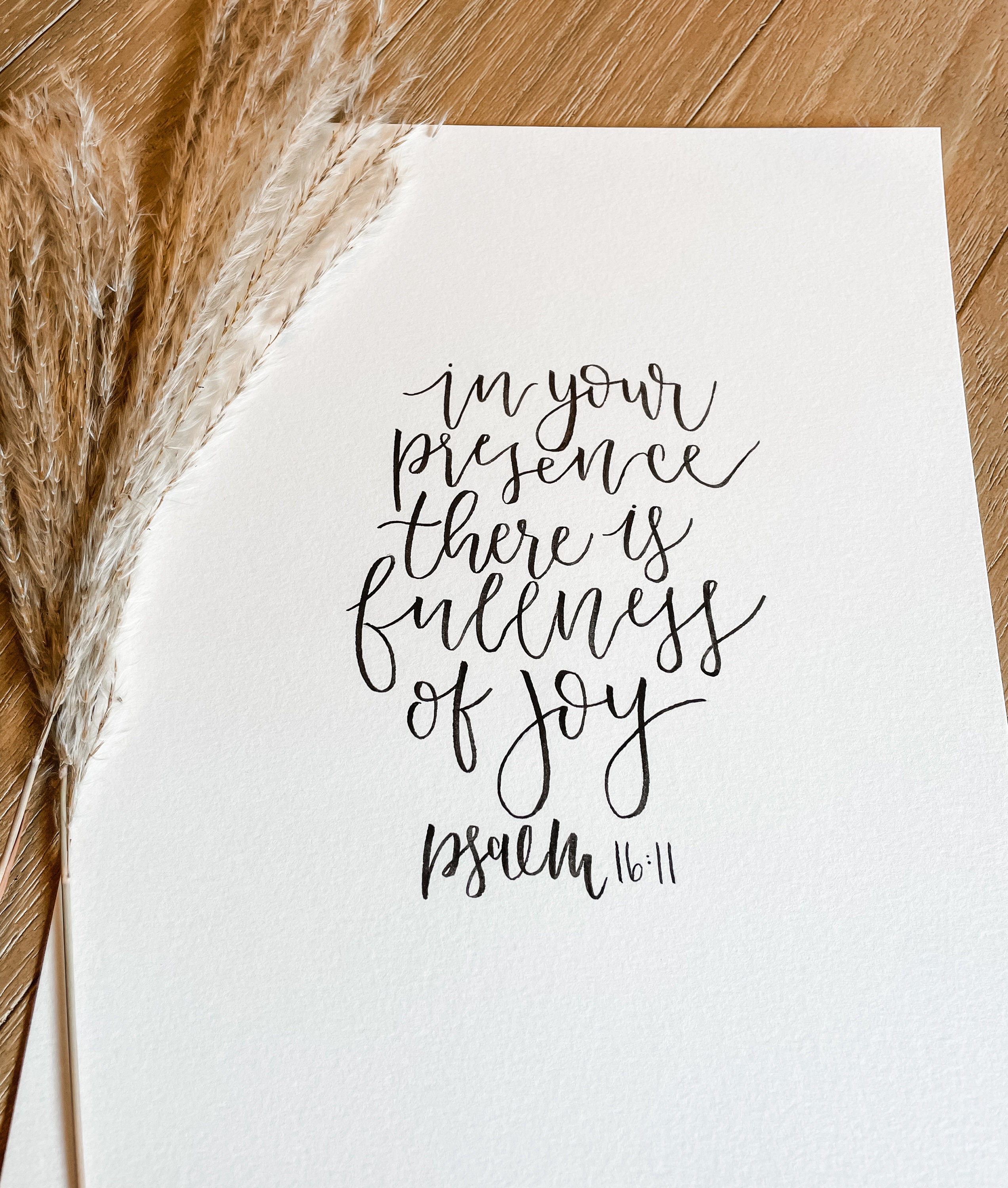 Hand Lettered Scripture Original Art psalm 16:11 - Etsy