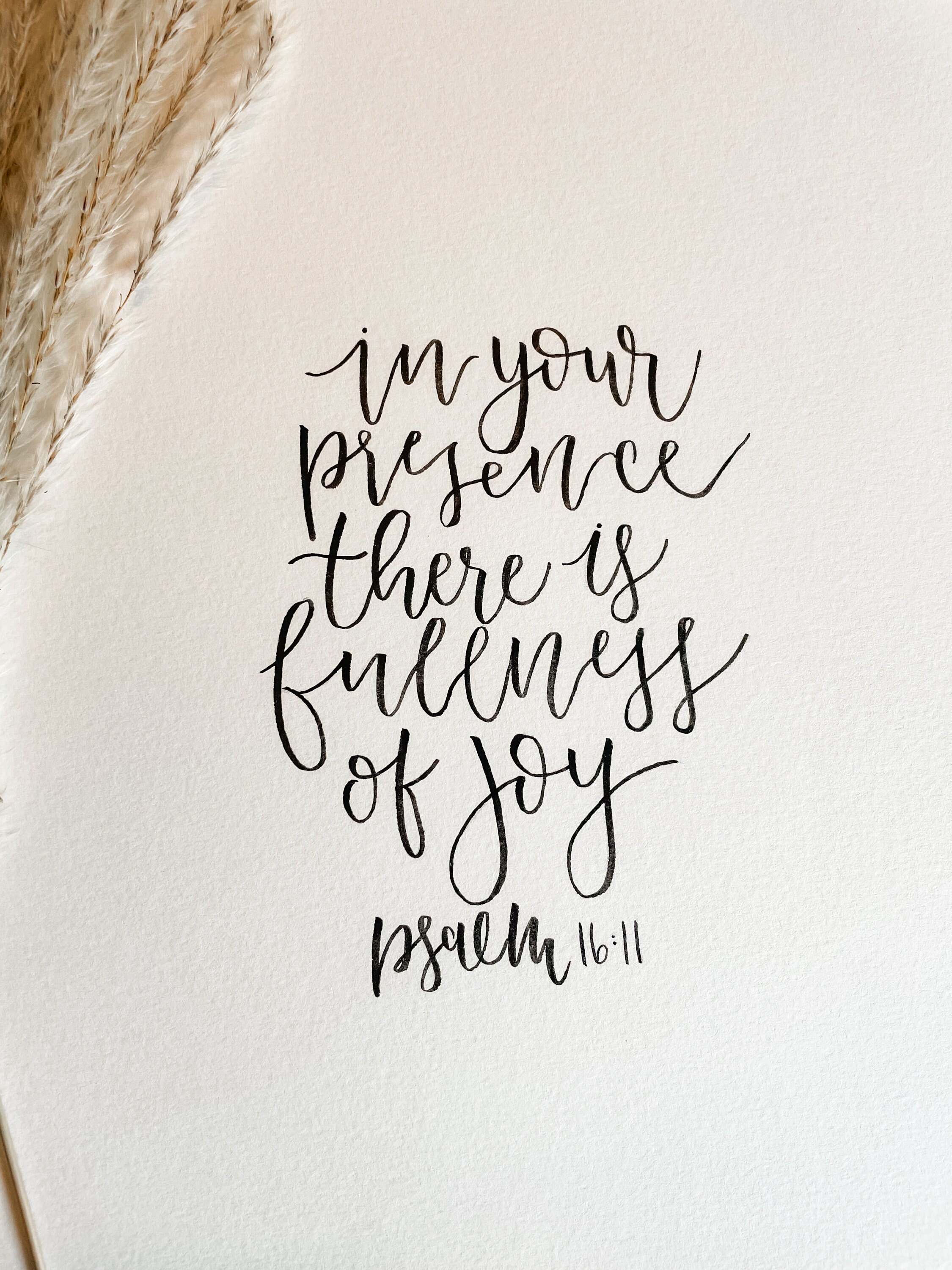 Hand Lettered Scripture Original Art psalm 16:11 - Etsy