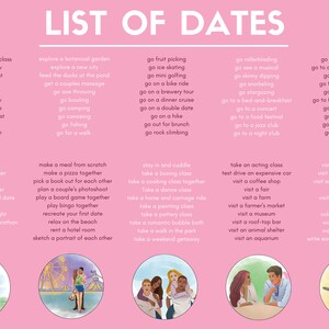 100 Dates Scratch off Poster Engagement Gifts, Couples Gift ...