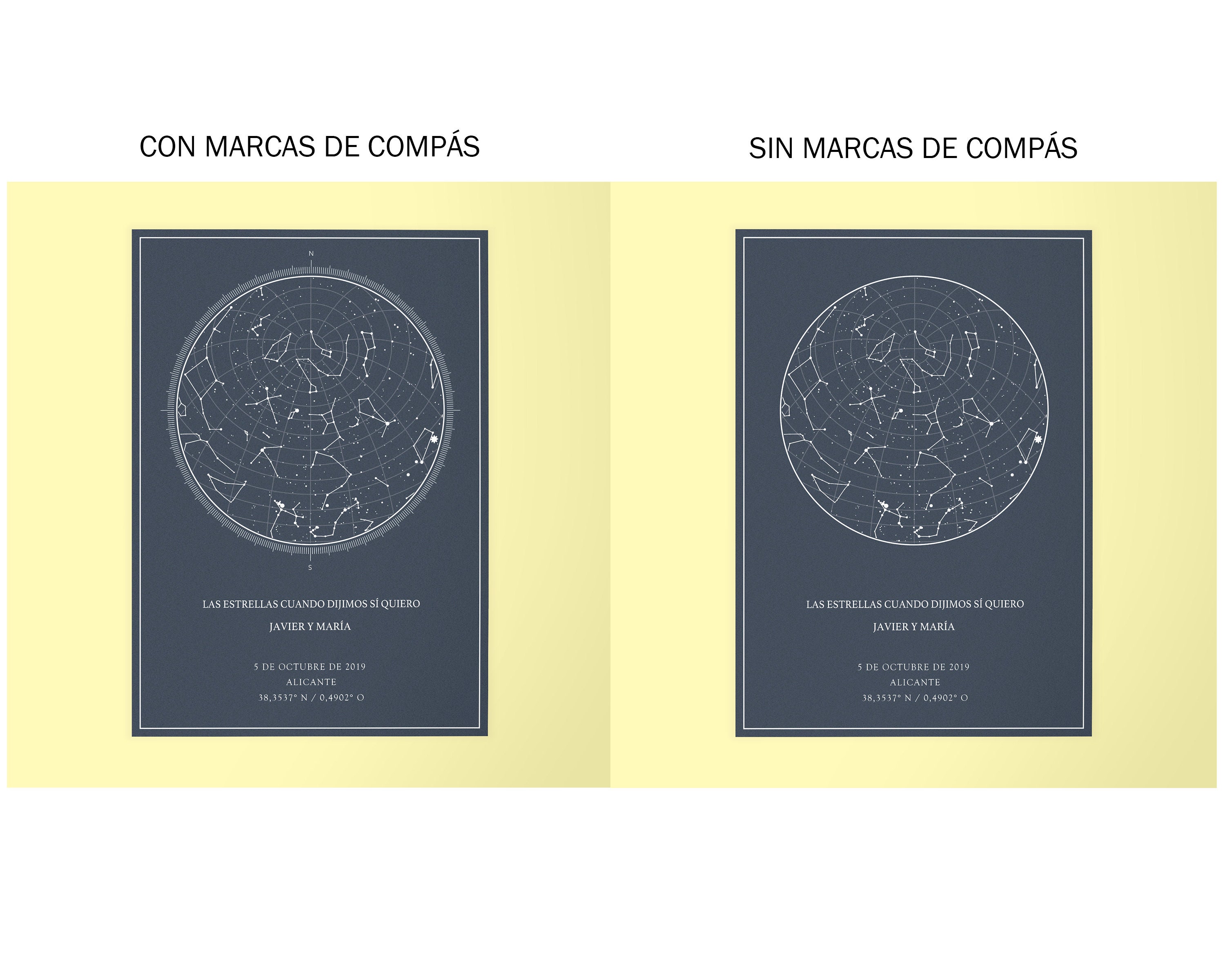 Digital Download Custom Star Map , Printable Map of the Night Sky ...