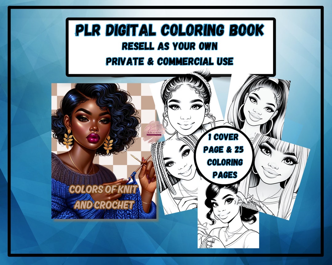 Coloring Book |black Women |PLR Coloring Books for Resell Rights ...