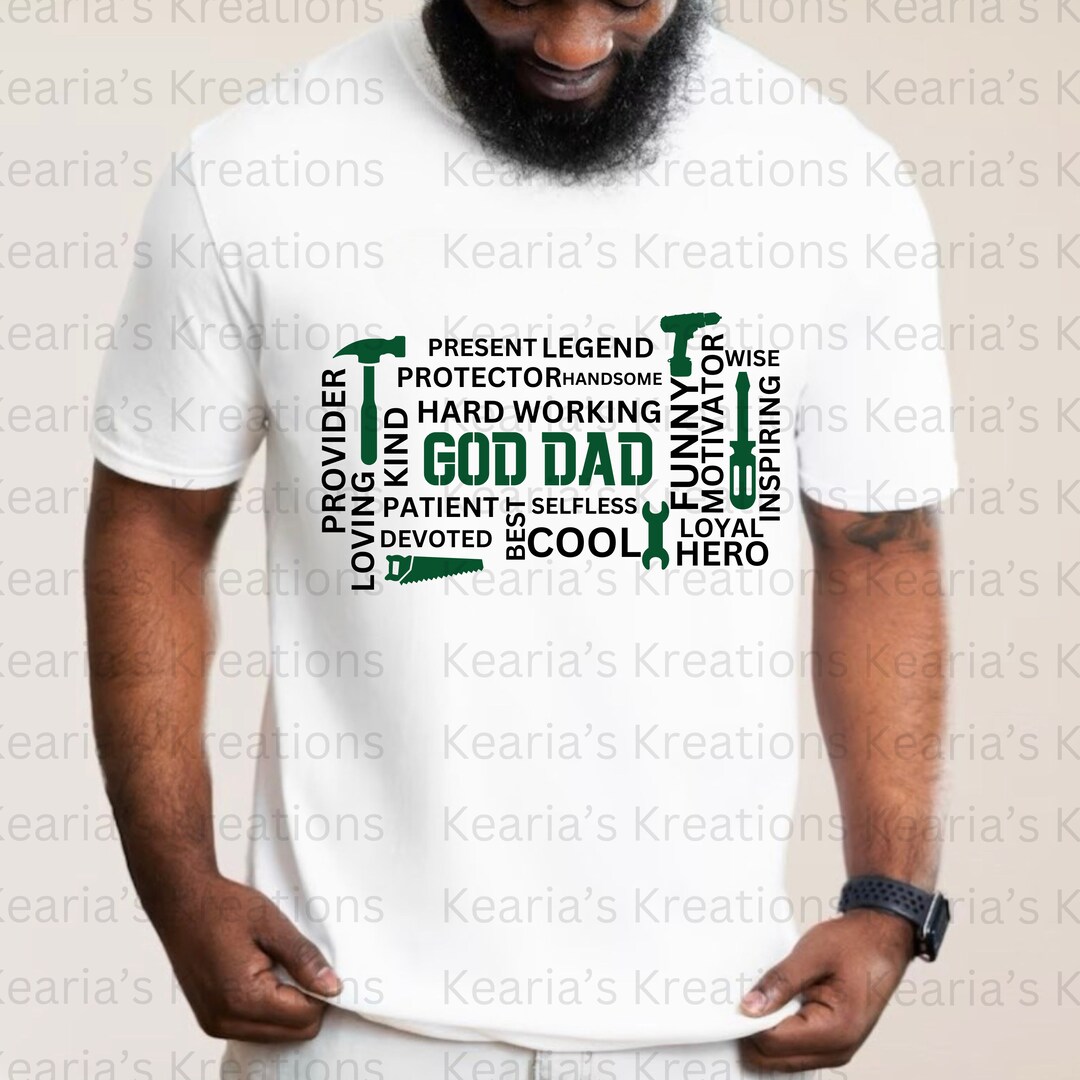 God Dad Svg and Png File Cricut Cut File Silhouette Cut File Fathers ...