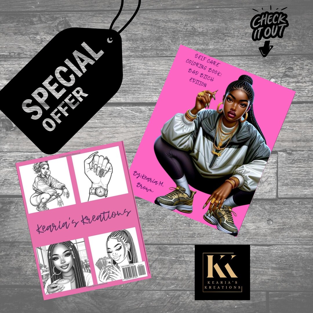 Self Care Coloring Book: Bad B Edition - Etsy