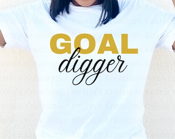 GOAL DIGGER SVG, Goal Digger, Goal Digger Print, Football, Soccer Fan ...