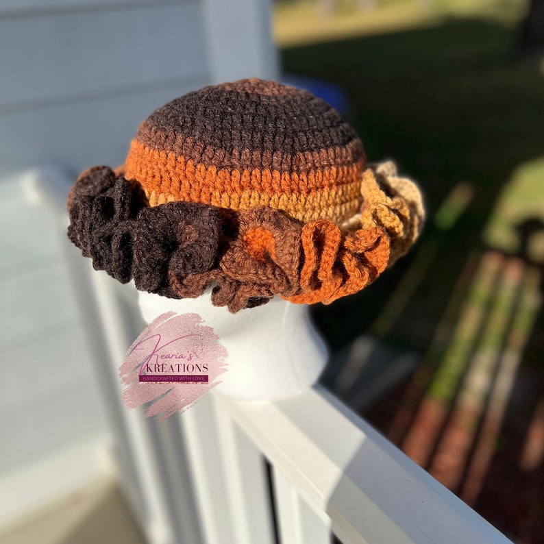 Custom Ruffle Bucket Crochet Hat - Etsy