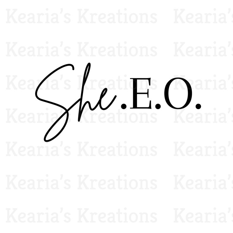 She. E.O. Svg File PNG - Etsy