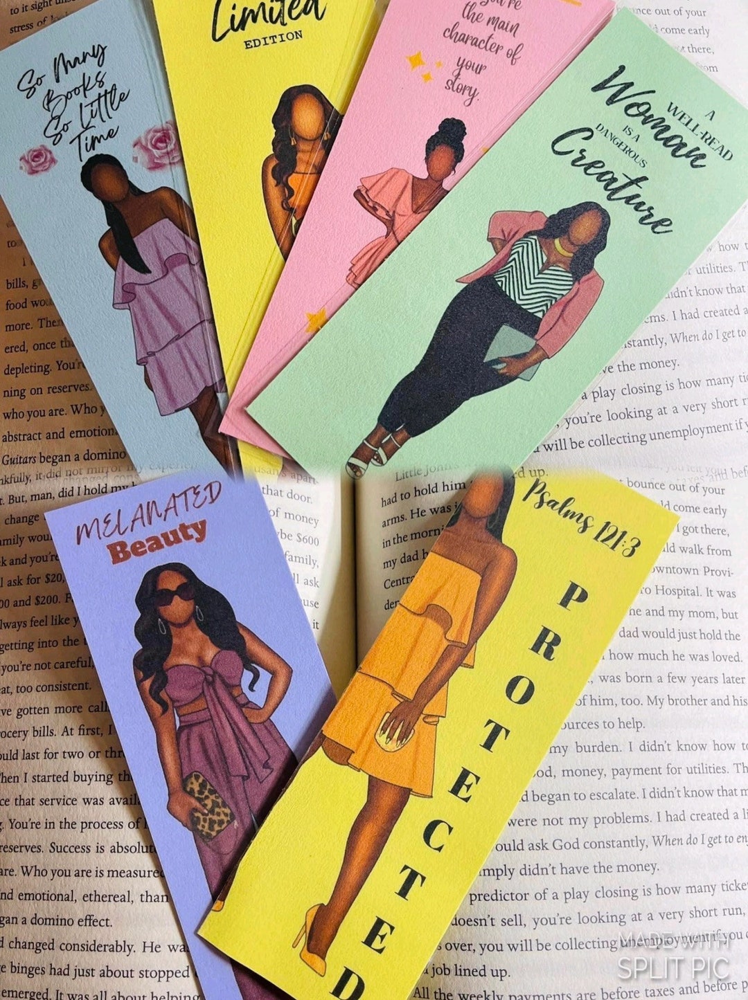 Bookmarks for Black Women Melanin Bookmarks African American Readers ...