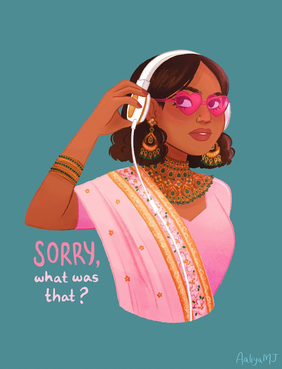 Sari, Not Sorry Art Print - Etsy