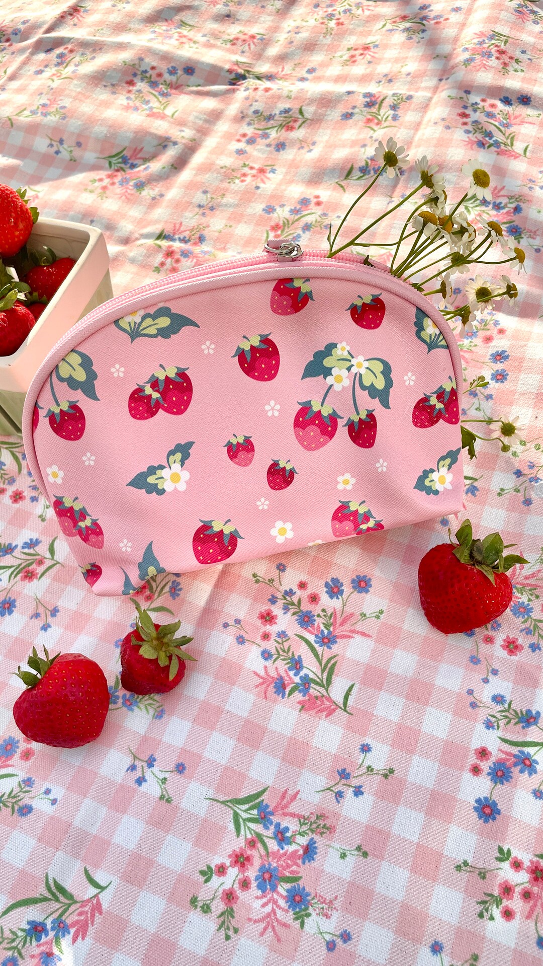 Strawberry | Makeup Bag | Pencil Case - Etsy