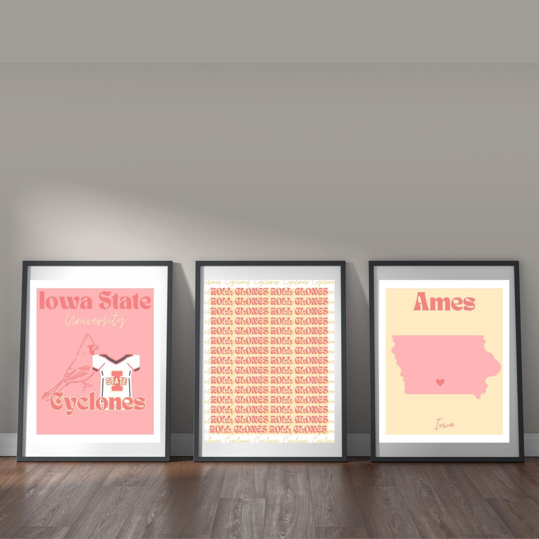 Iowa State University Posters, Pack of 3, Digital Download, Iowa ...