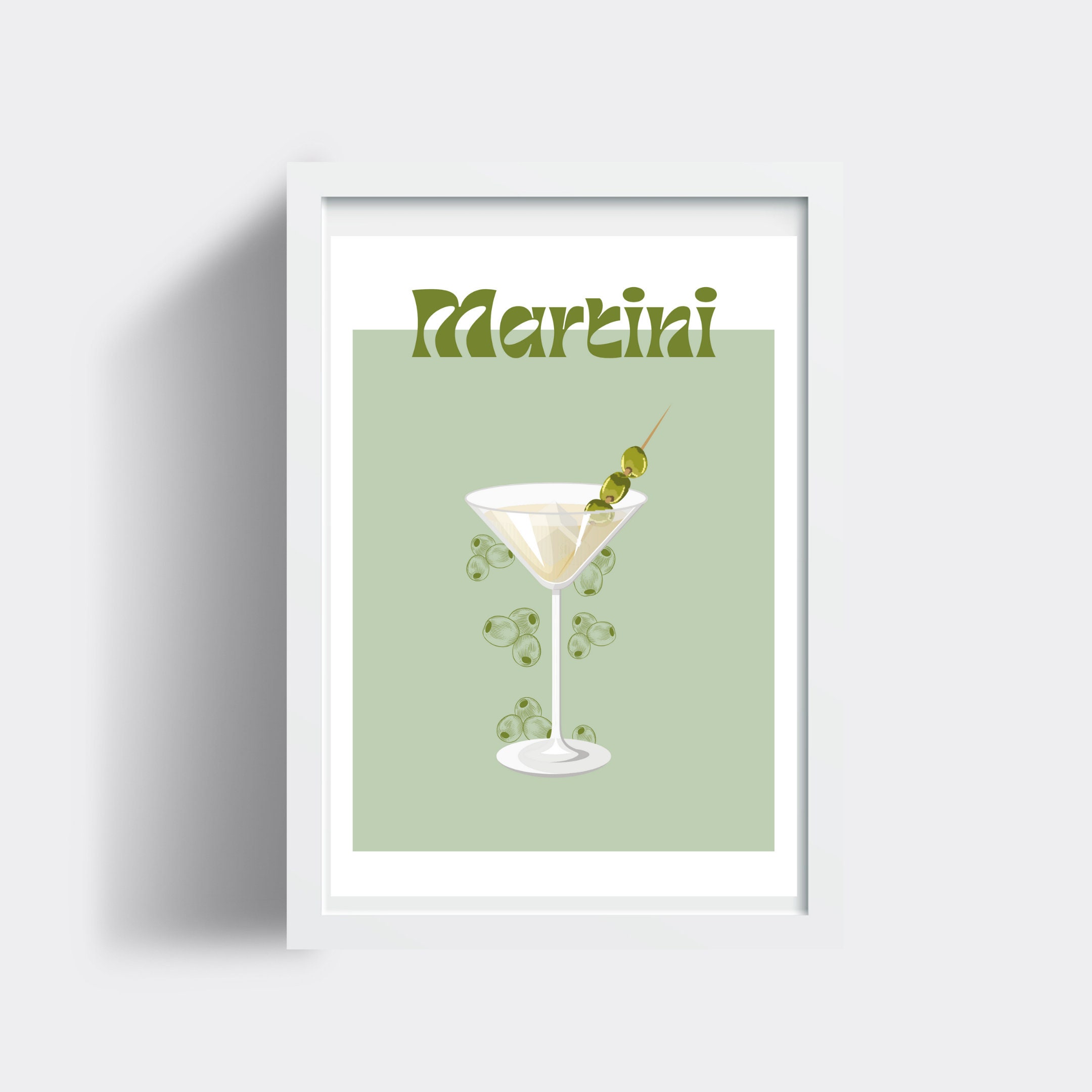 Colorful Bar Cart Posters, Pack of 6 - Etsy