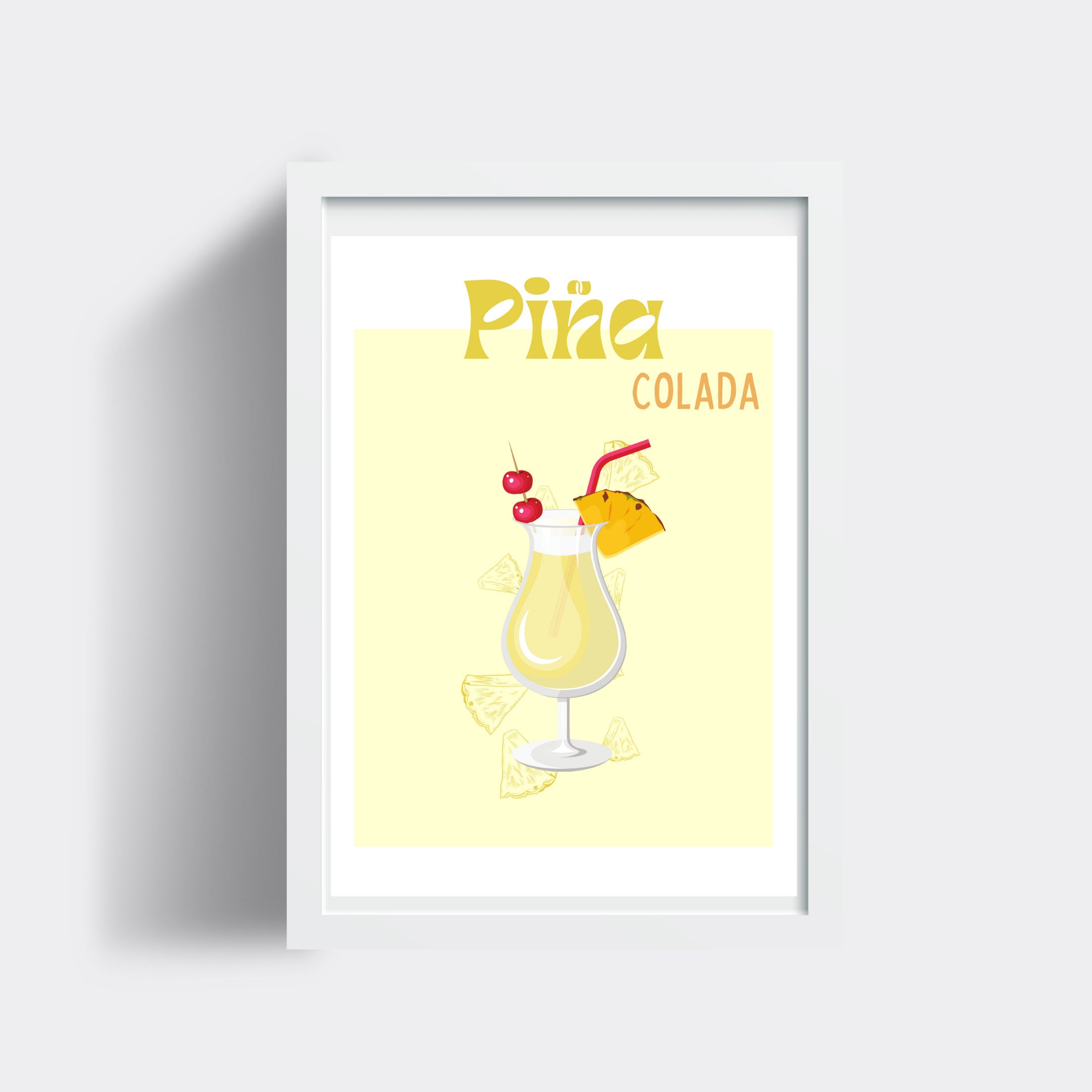 Colorful Bar Cart Posters, Pack of 6 - Etsy