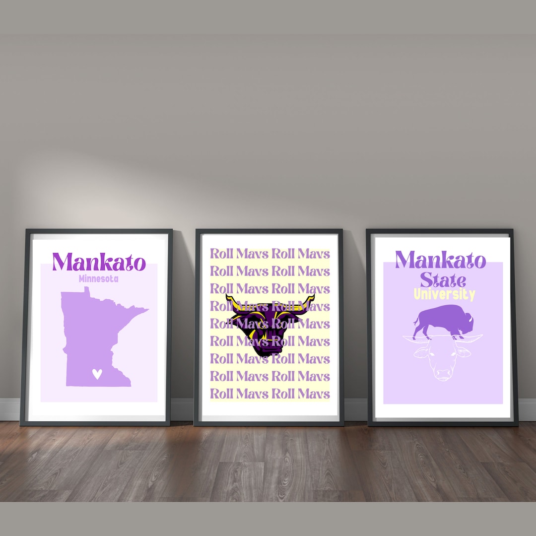 Mankato State University Posters, Pack of 3 - Etsy