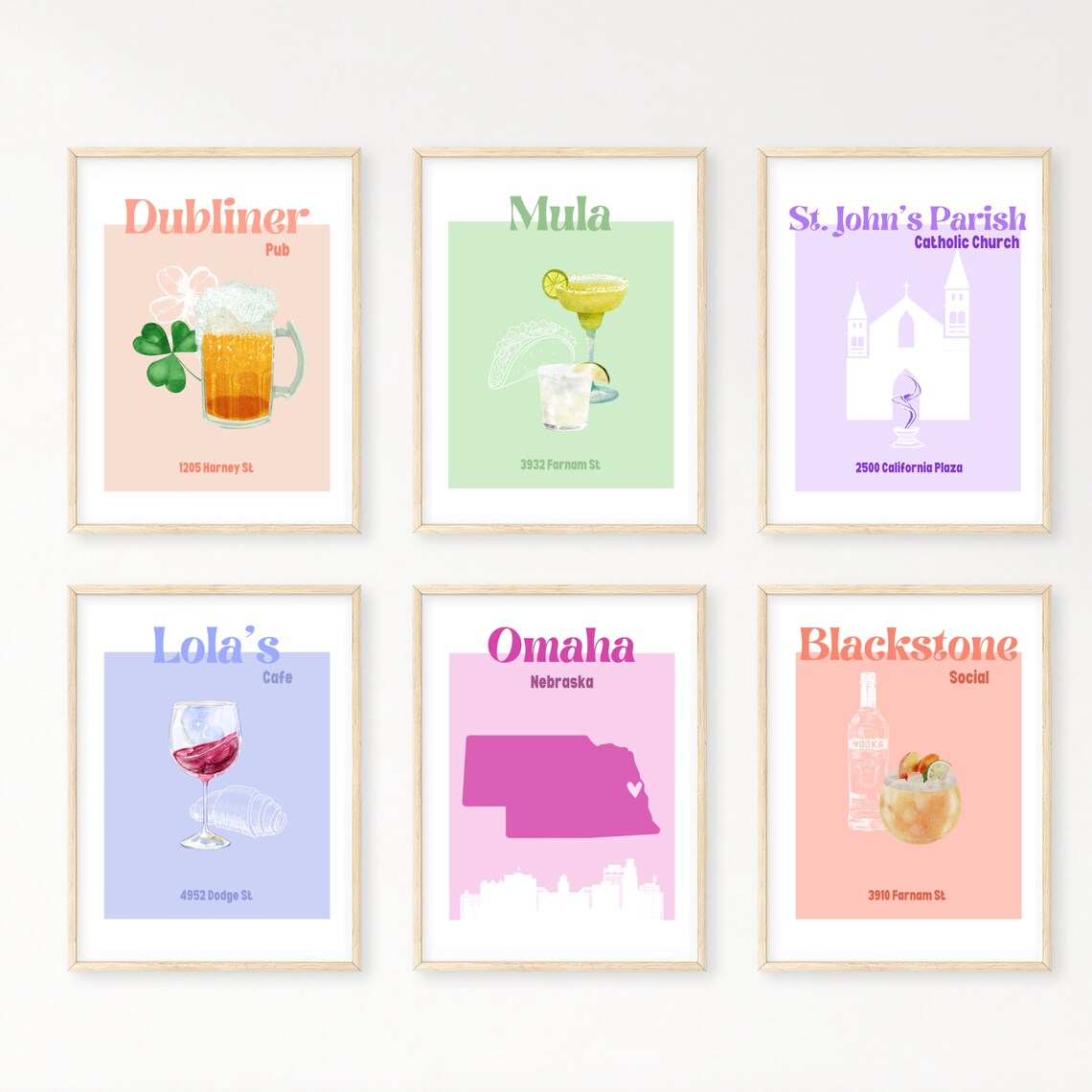 Creighton University Wall Decor, Colorful Posters, Pack of 11 - Etsy