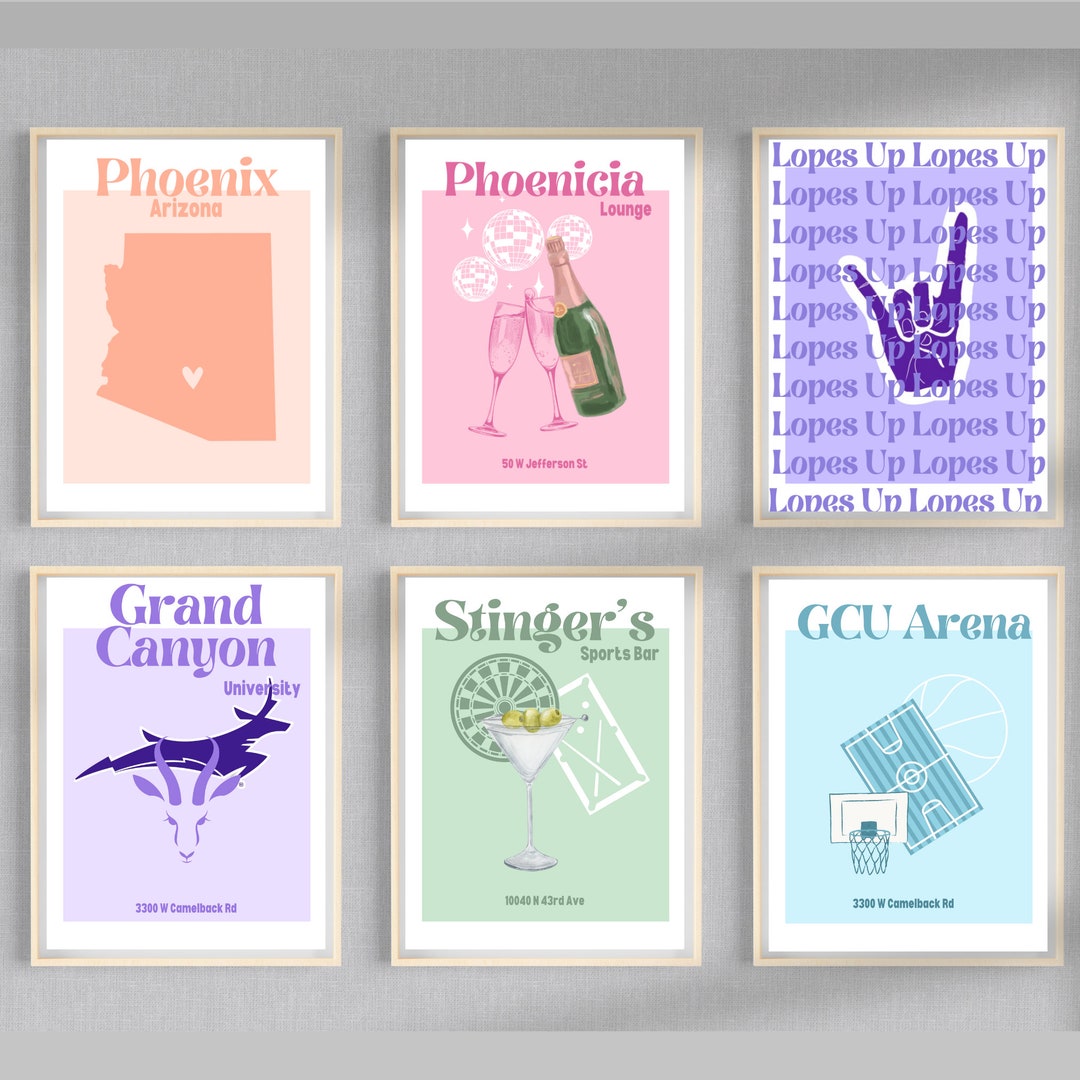 Grand Canyon University Pack of 6 Wall Collage Digital - Etsy