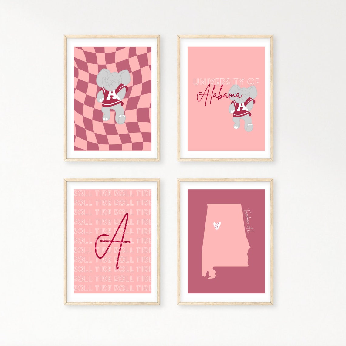 University of Alabama, Pack of 4, Roll Tide, Apartment Decor, Trendy ...