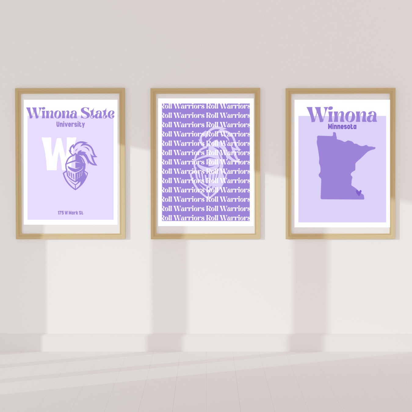 Winona State University Posters, Pack of 3, Digital Download, Winona ...
