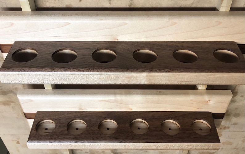 Pool Cue Rack Maple and Walnut Multiple Sizes Premium - Etsy