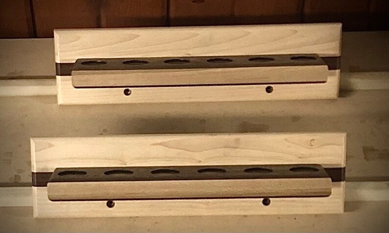 Pool Cue Rack Maple and Walnut Multiple Sizes Premium - Etsy