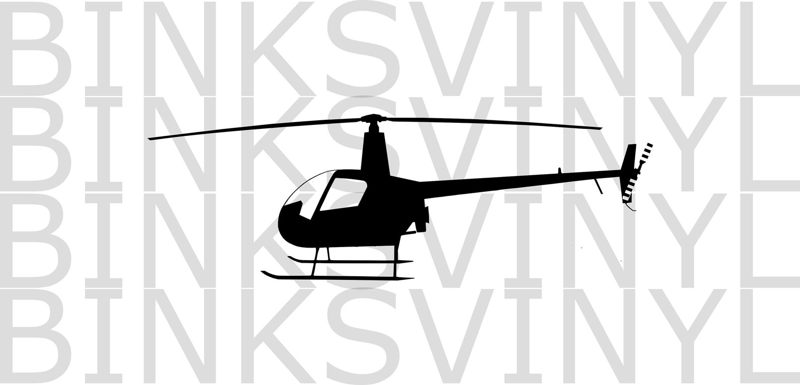 Robinson R22 Vinyl Decal | Etsy